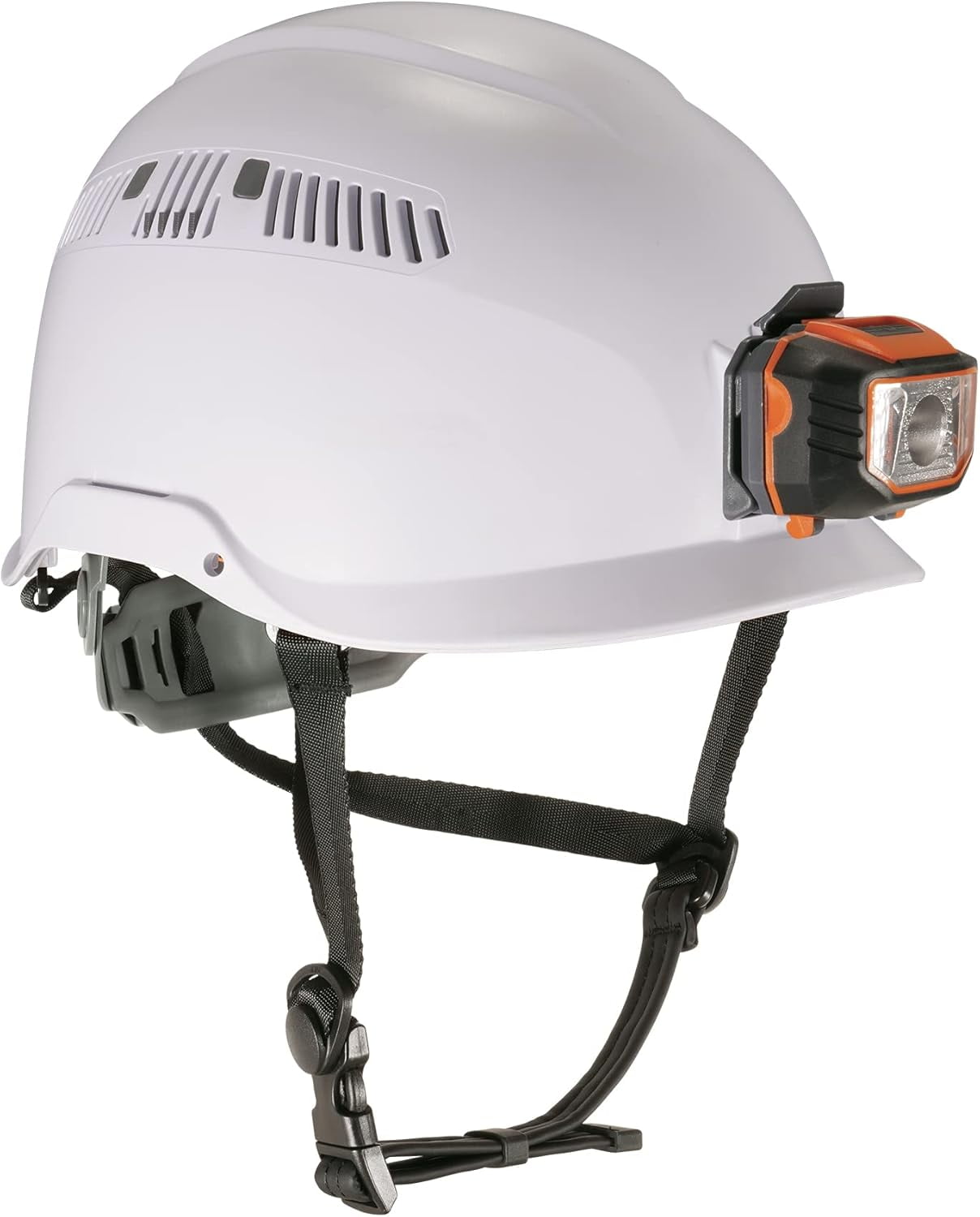 Skullerz 8975LED Vented Safety Helmet with Light, Class C Hard Hat, 6 ...