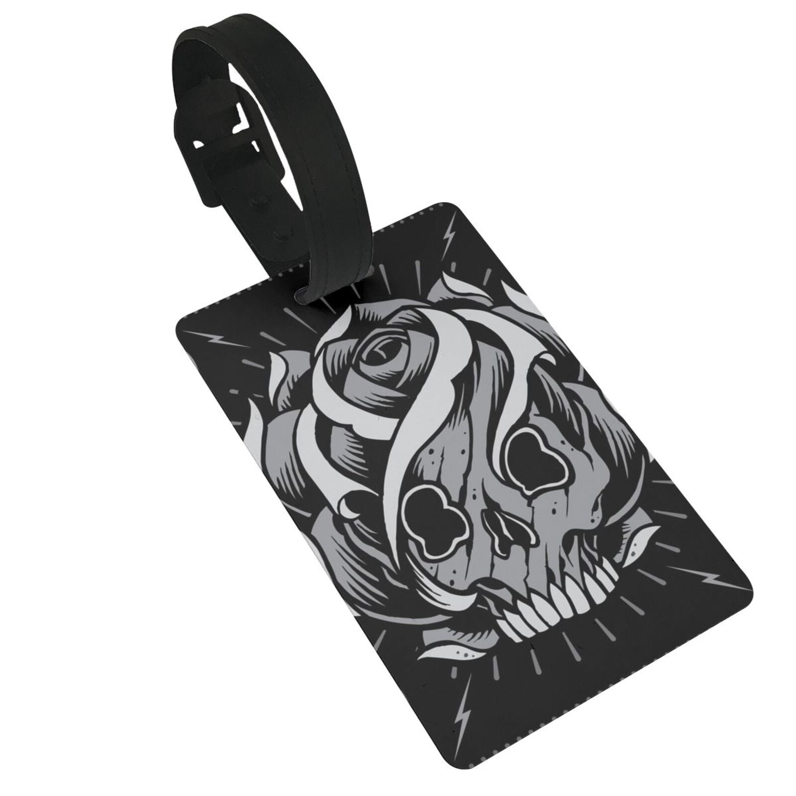 Skulls And Skull Rose Shape Luggage Tags Suitcases ID Baggage ...