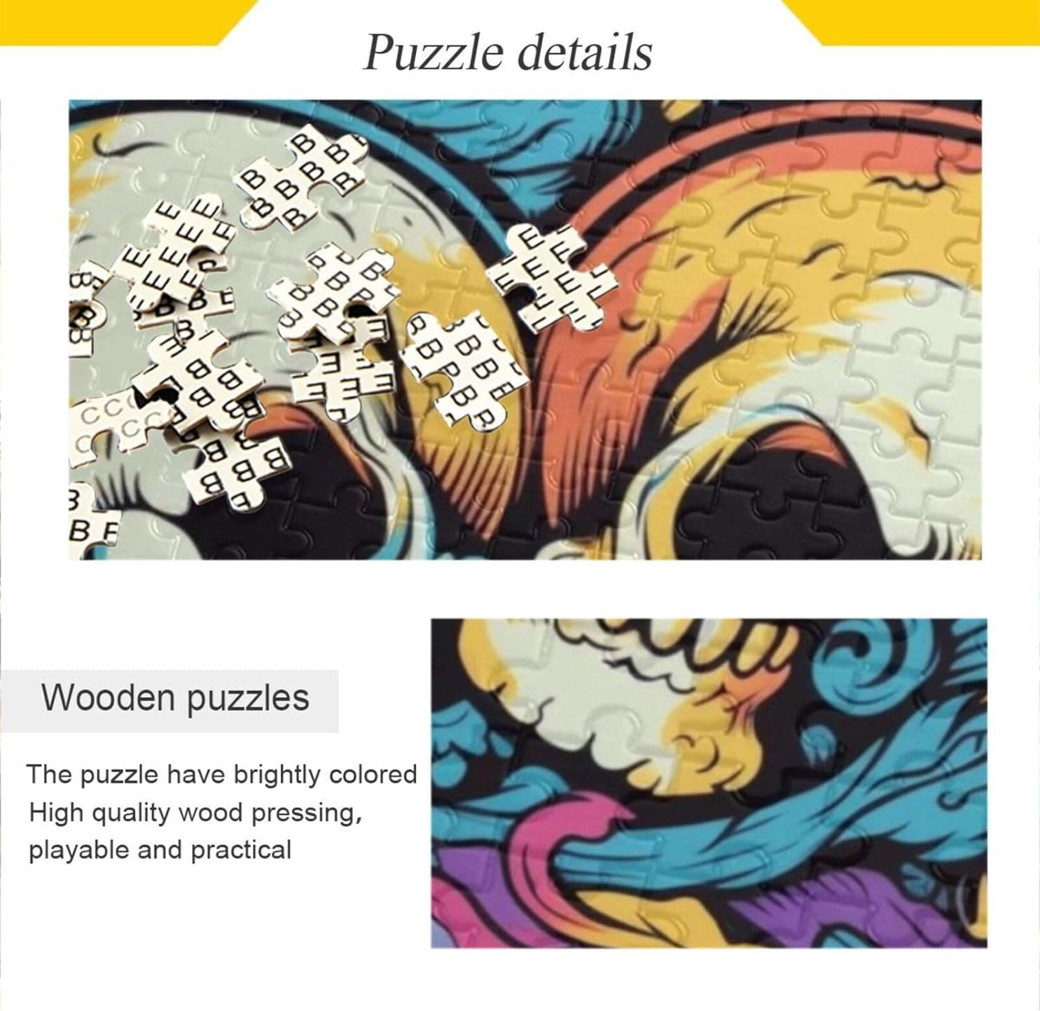 Skulls Colorful Swirls Jigsaw Puzzle 1000 Pieces, Zigsaw with Storage ...