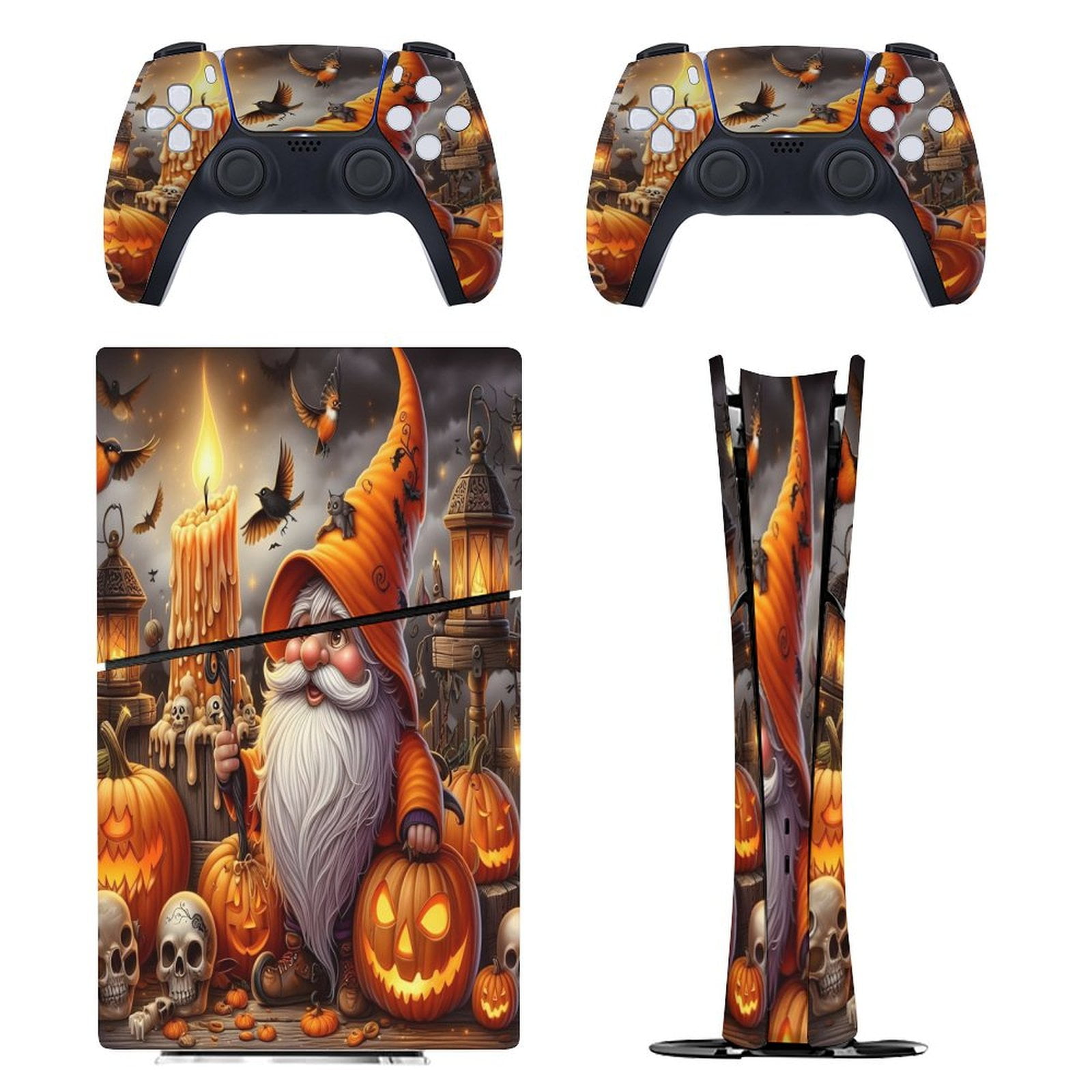 Skulls, Goblins, Bats PS5/PS5 Slim Digital Disc Skin Sticker For ...