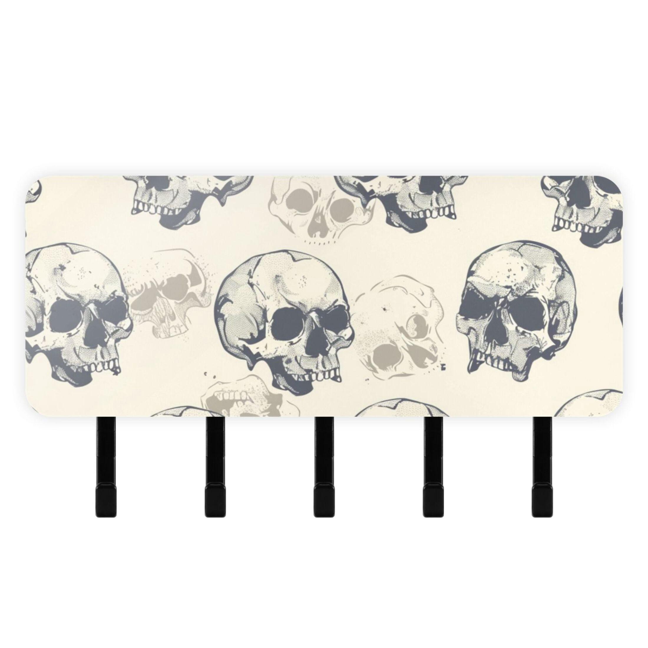 Skulls Key Holder for Wall Mail Holder Organizer with 5 Key Hooks Wall ...