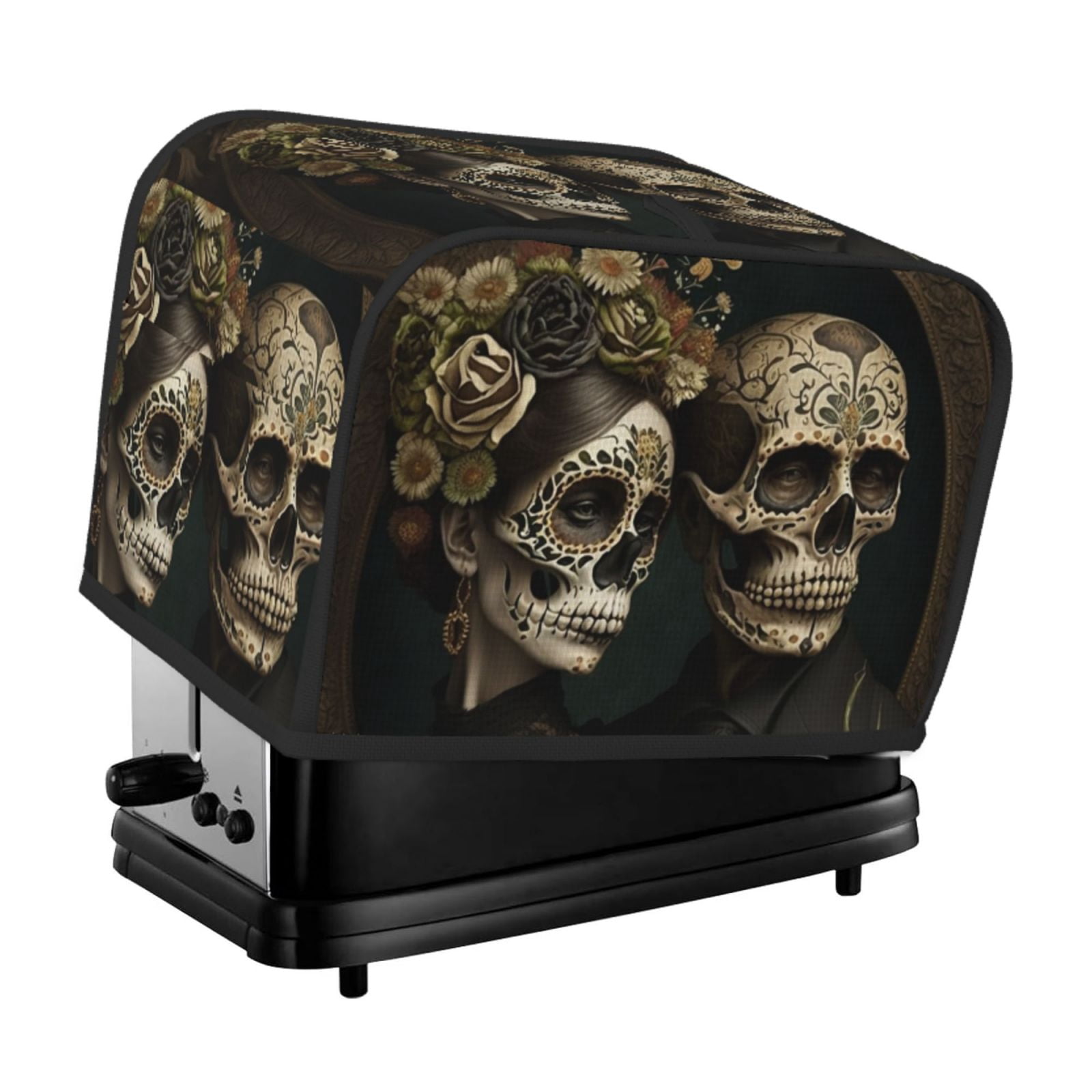 Skulls Lovers Day Of The Dead 2 Slice Toaster Cover Bread Maker Dust ...