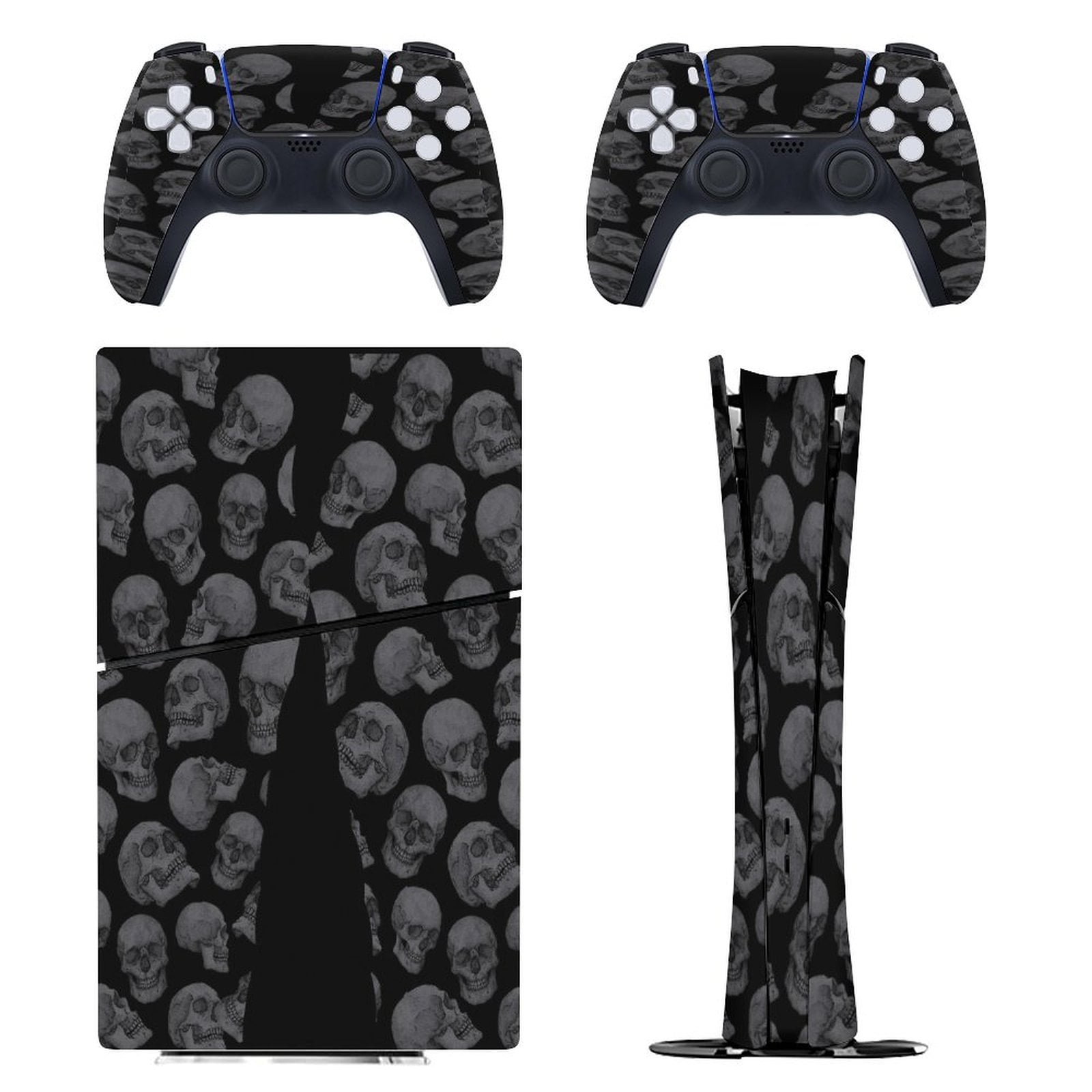 Skulls PS5/PS5 Slim Digital Disc Skin Sticker For Console And ...