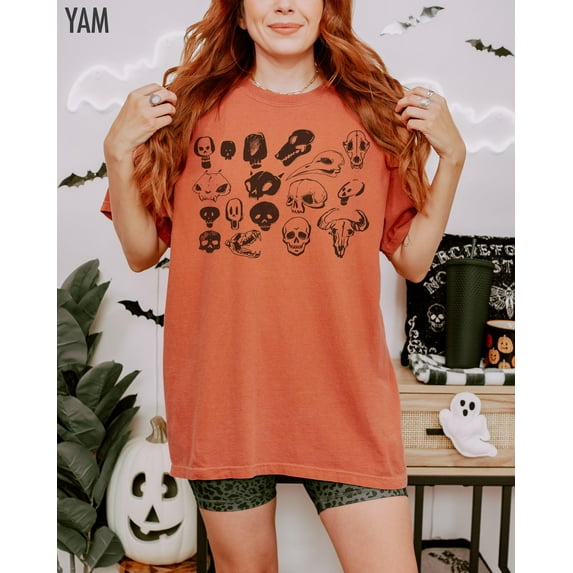 Skulls Shirt, Halloween TShirt, Animal Skulls, Human Skulls, Goth ...