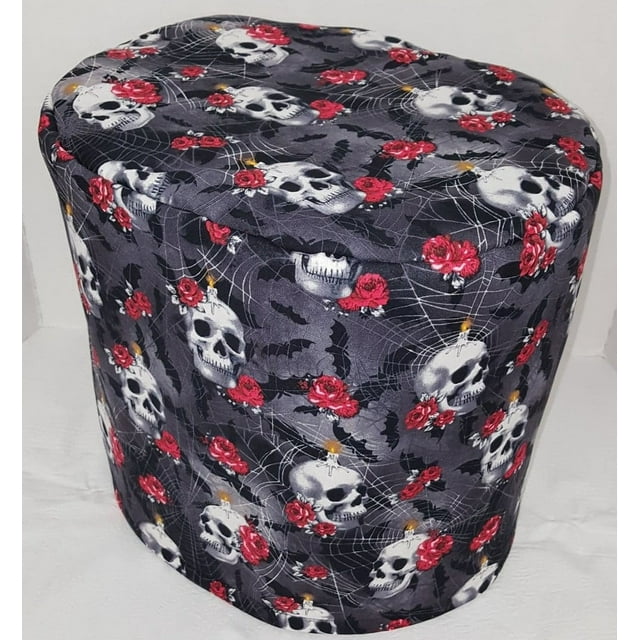 Skulls Webs & Roses Food Processor Cover by Penny's Needful Things (All ...