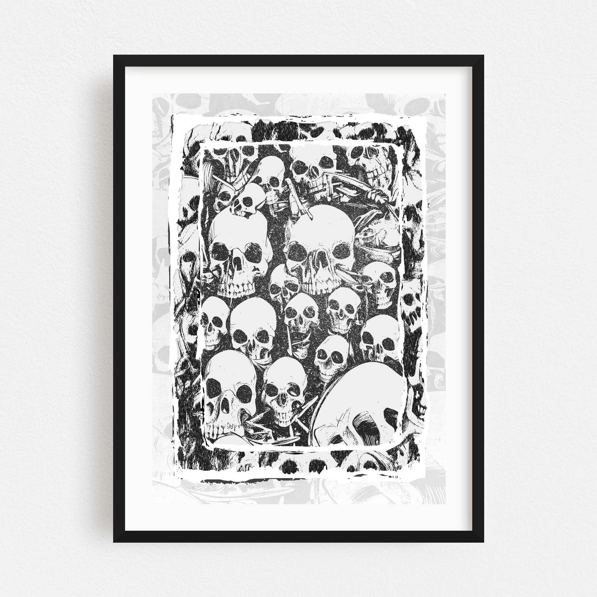 Skulls and Skull. Episode 20 - Illustration Skull Black and White ...
