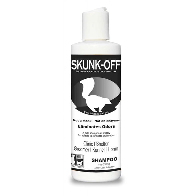Skunk-Off Deodorizer: Skunk Odor Eliminator Shampoo, 8 oz for Stinky ...