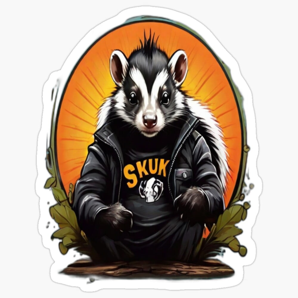 Skunk Power Sticker Phone Decal Water Bottle Stickers Car Decals ...