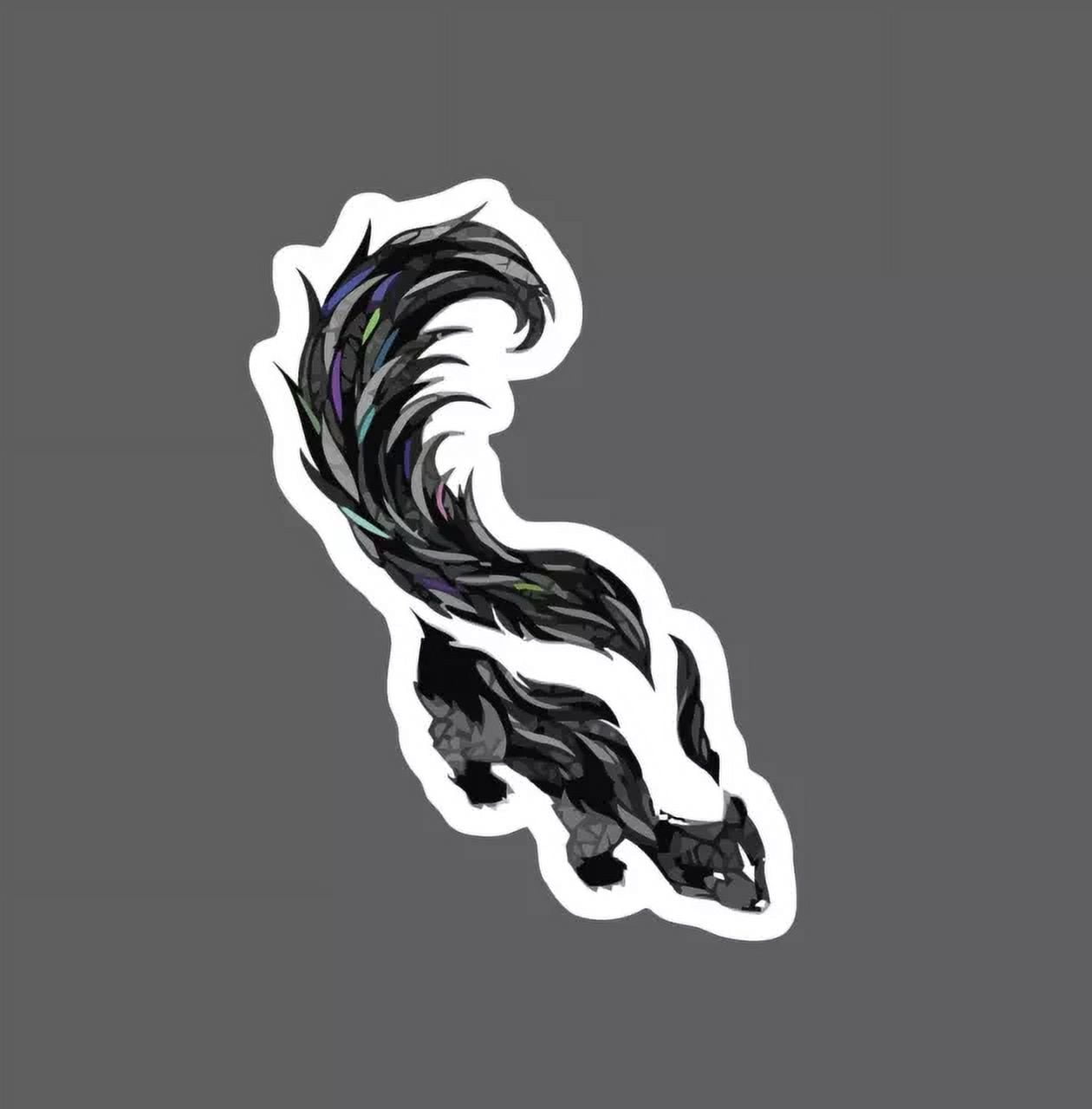 Skunk Sticker Geometric Waterproof Sticker Phone Decal Water Bottle ...
