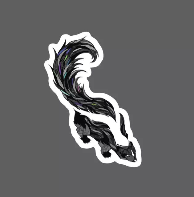 Skunk Sticker Geometric Waterproof Sticker Phone Decal Water Bottle ...