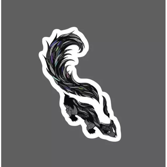 Skunk Sticker Geometric Waterproof Sticker Phone Decal Water Bottle ...