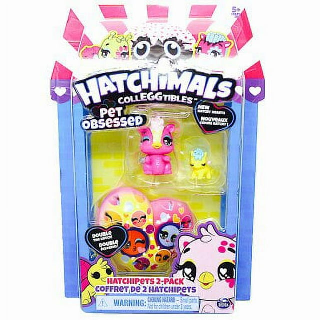 Skunkle & Pegasus Pink Hatchimals Colleggtibles Pet Obsessed Hatch ...