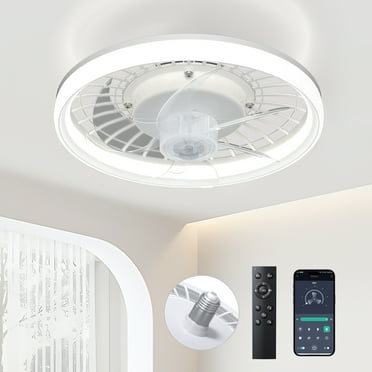 YANASO Low Profile Ceiling Fan with LED Light, App & Remote Control, 8 ...