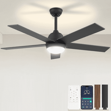Sunjoy Tech LED Ceiling Fan Stepless Dimming Speed Adjustable Remote ...