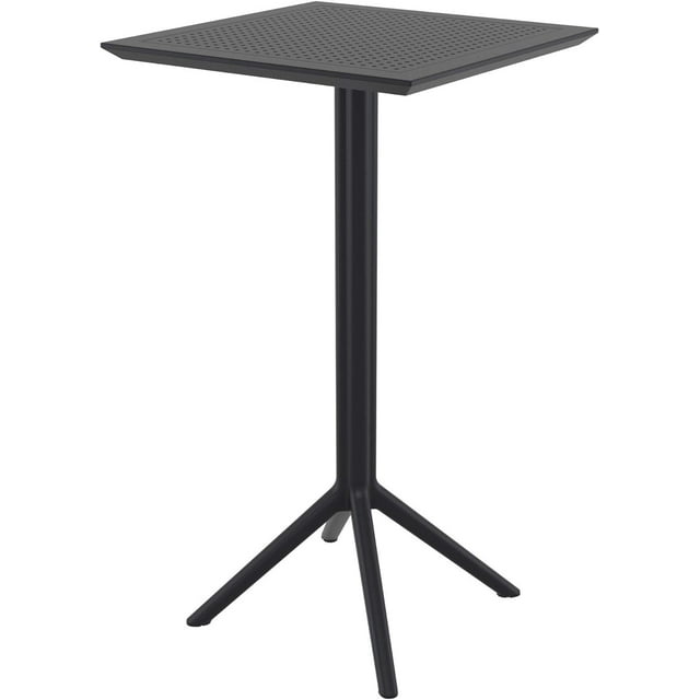 Sky 24 inch Square Folding Bar Table in Black finish - Walmart.com