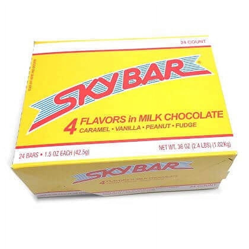 Sky Bar Milk Chocolate Candy Bars with Caramel, Vanilla, Peanut, Fudge ...