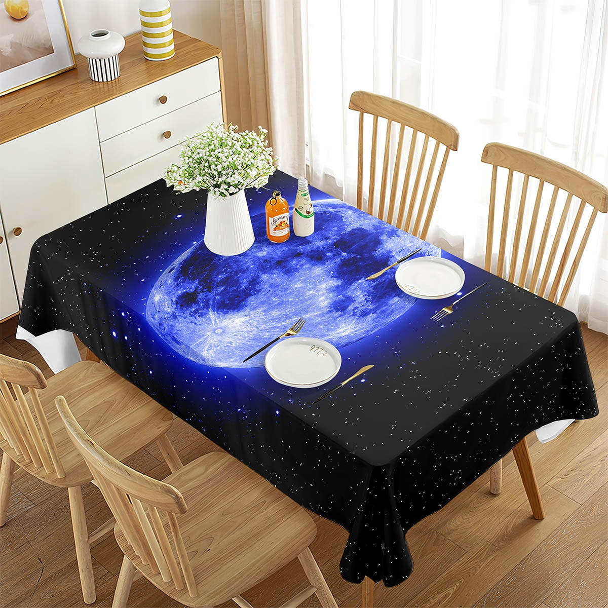 Sky Beautiful Tablecloth Rectangular Home Banquet Wedding Party Room ...