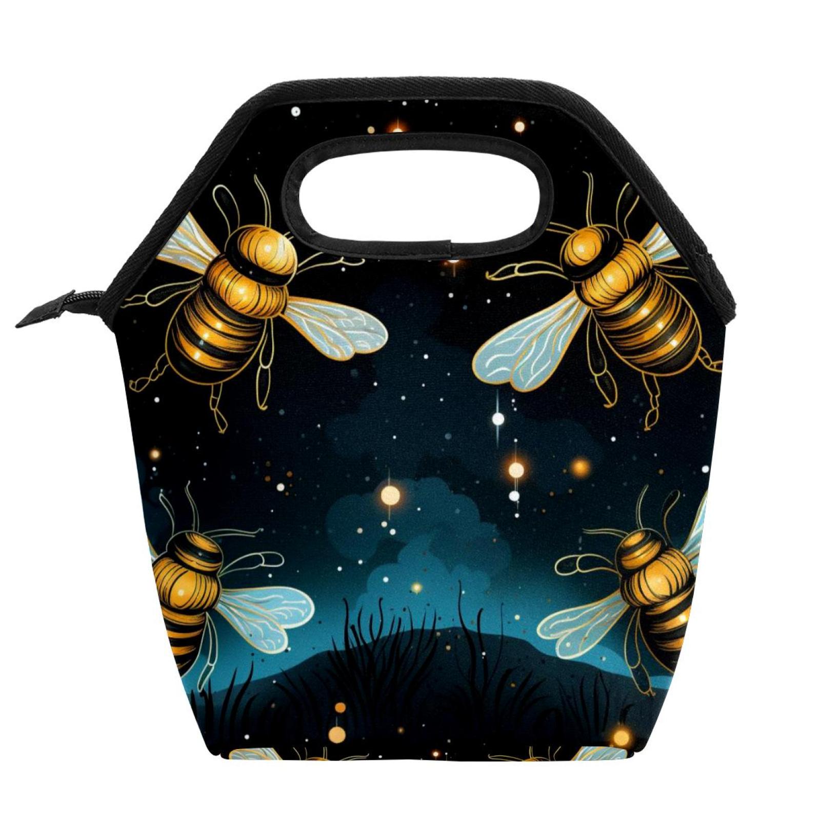 Sky Bees Large Capacity Lightweight Printed Insulated Ideal Lunch Bag ...