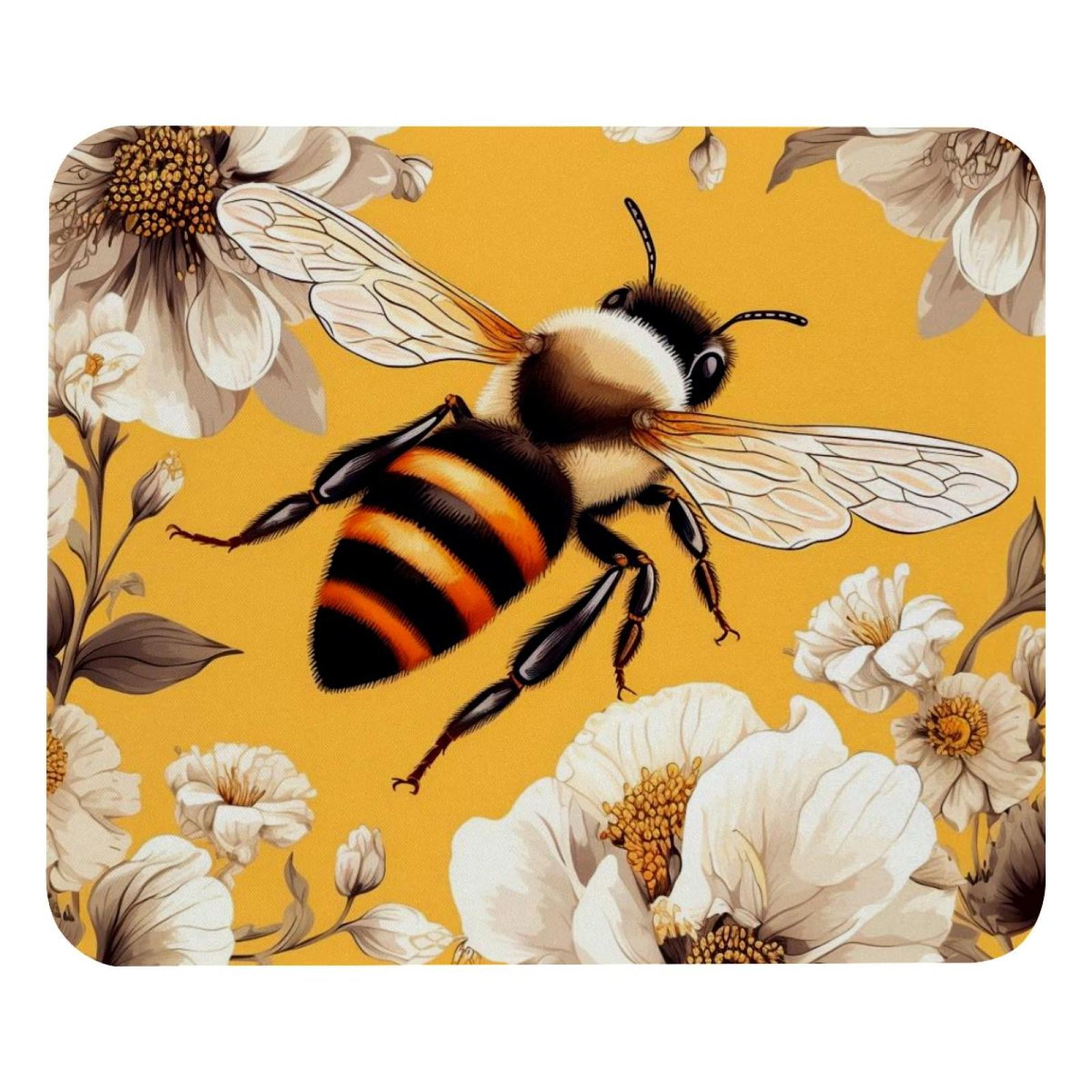 Sky Bees Pattern Mousepad Square Thickness 2mm Desk Mat Office Home Use ...
