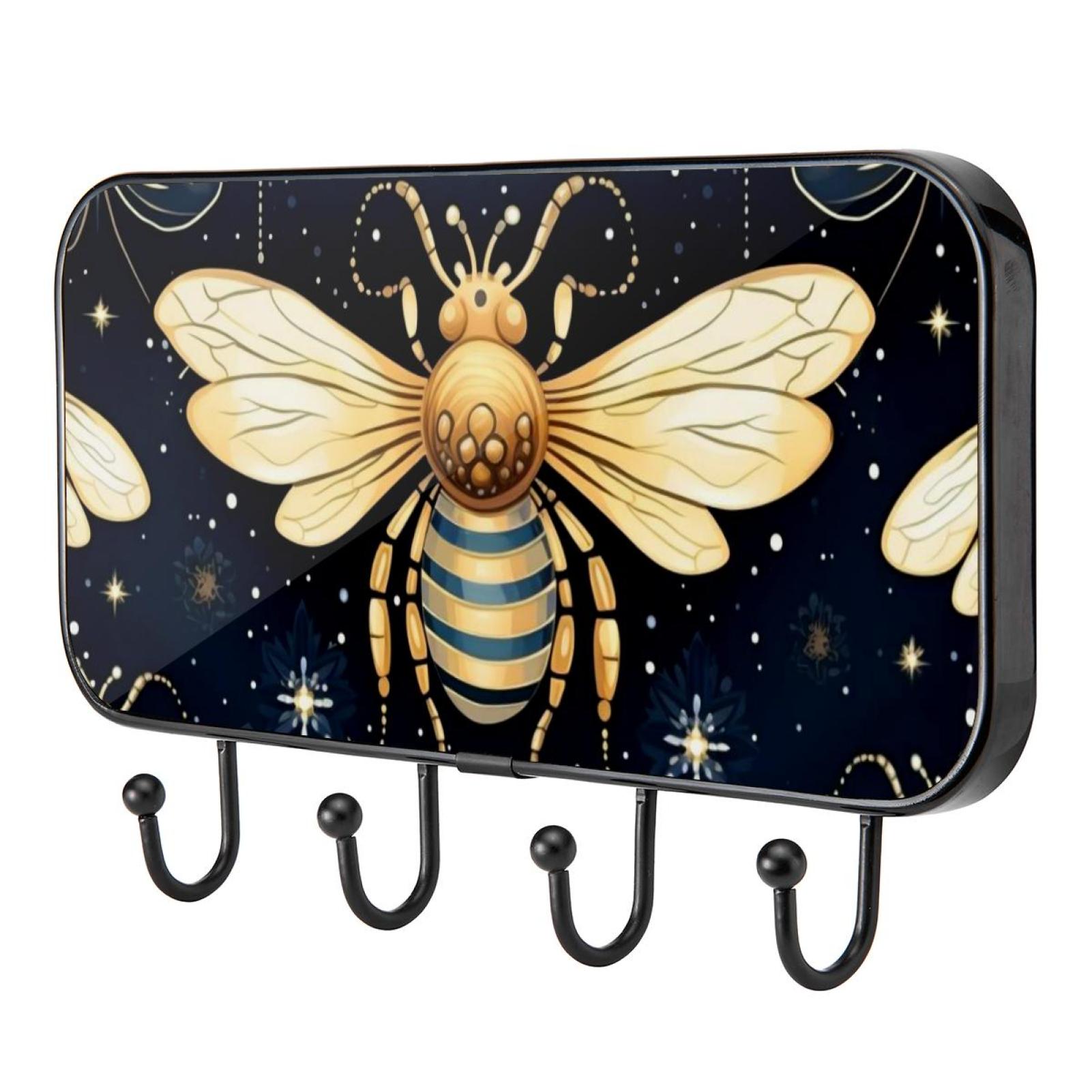 Sky Bees Self Adhesive Towel Coat Wood Iron Hooks for Home Keys Door Outdoor Home Improvement ...