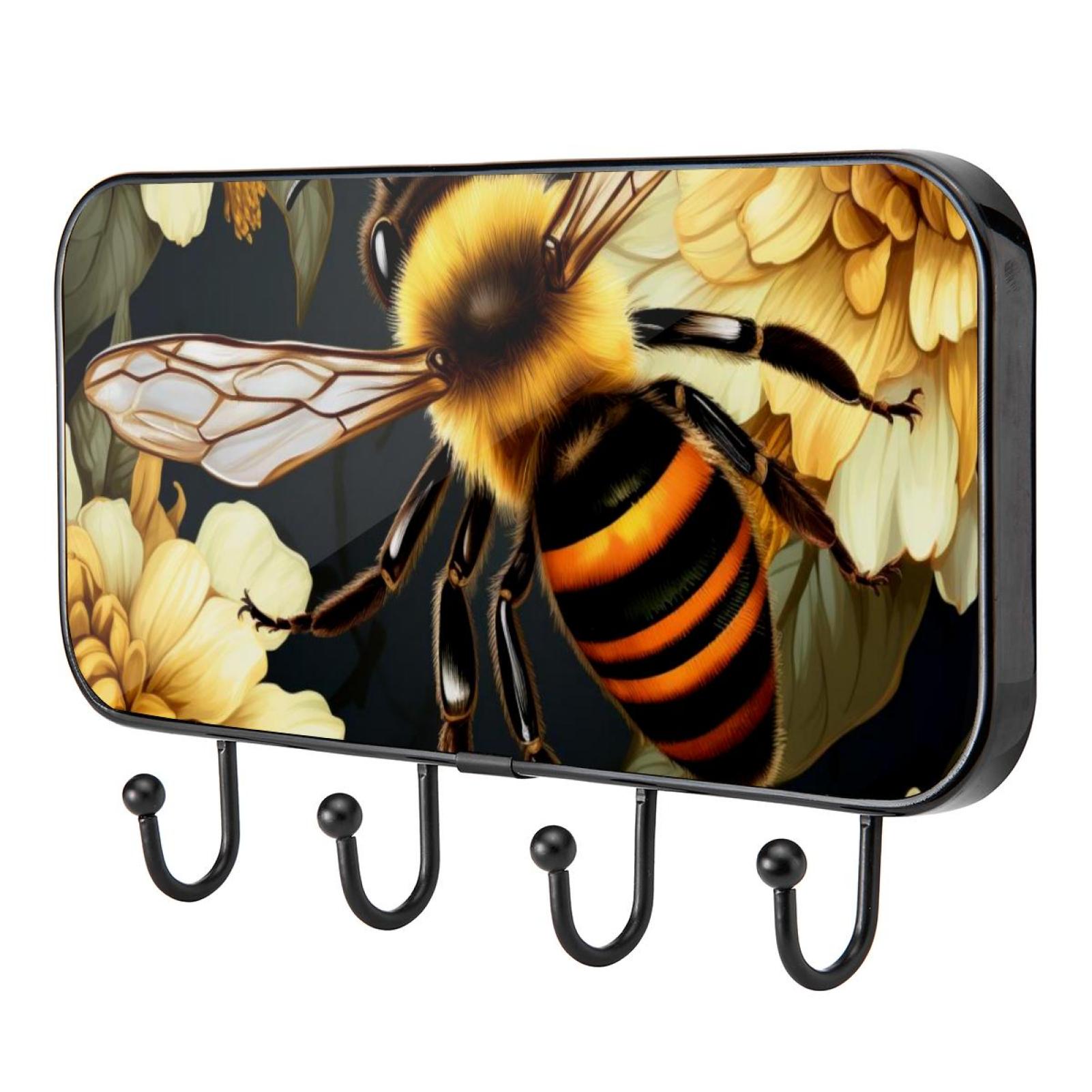 Sky Bees Self Adhesive Towel Coat Wood Iron Hooks for Home Keys Door ...