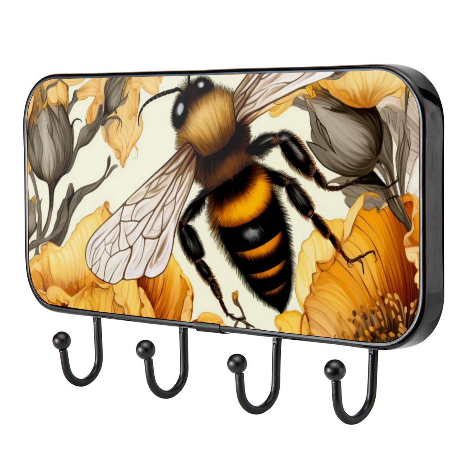 Sky Bees Self Adhesive Towel Coat Wood Iron Hooks for Home Keys Door ...