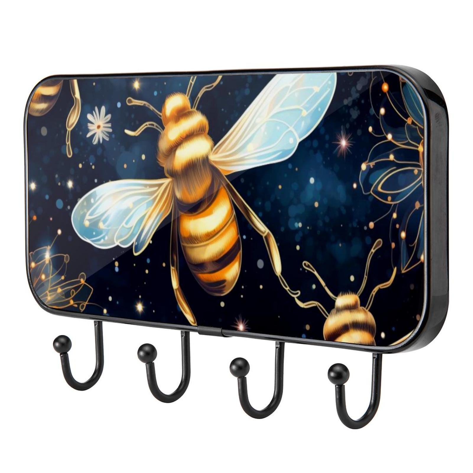 Sky Bees Self Adhesive Towel Coat Wood Iron Hooks for Home Keys Door ...