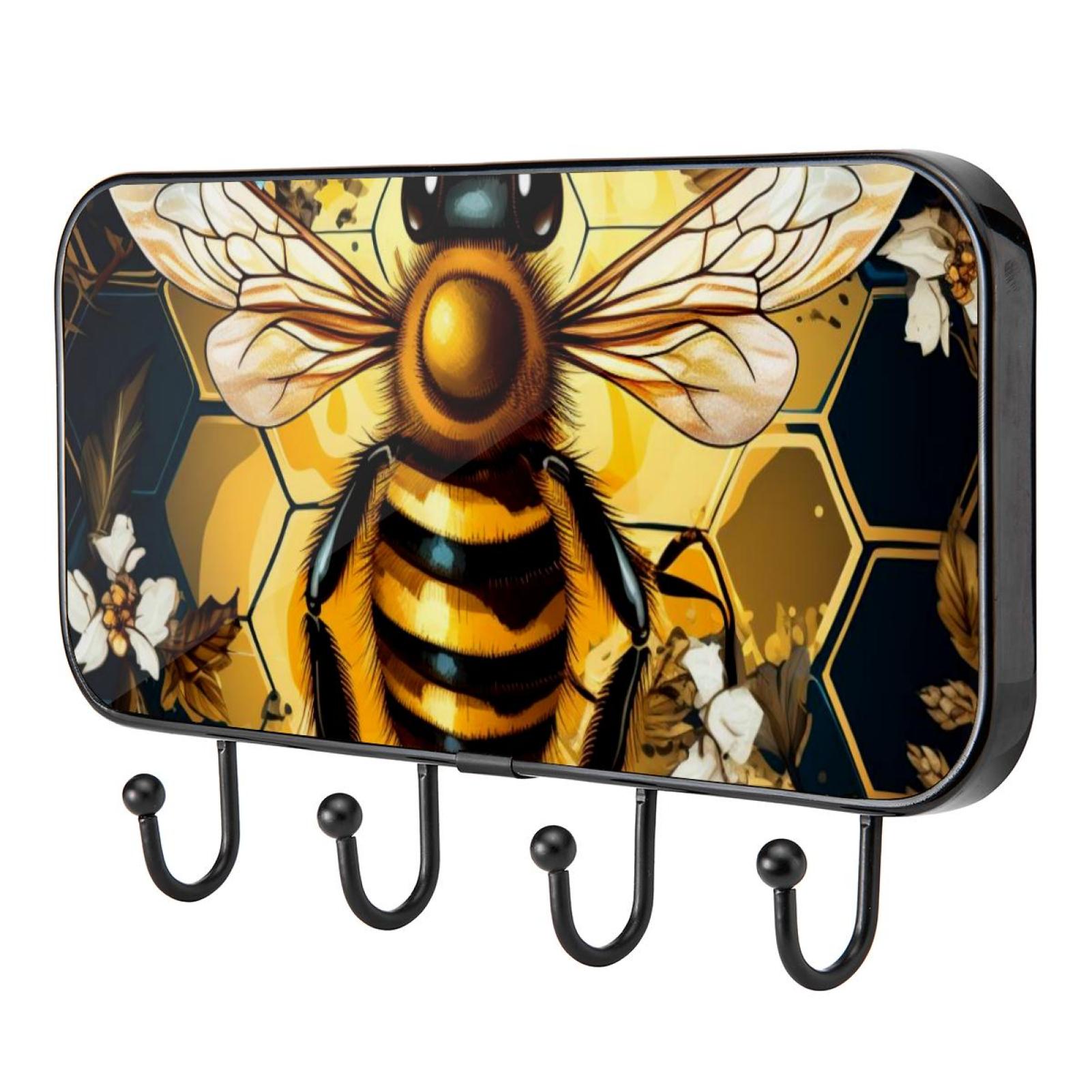 Sky Bees Self Adhesive Towel Coat Wood Iron Hooks for Home Keys Door Outdoor Home Improvement ...