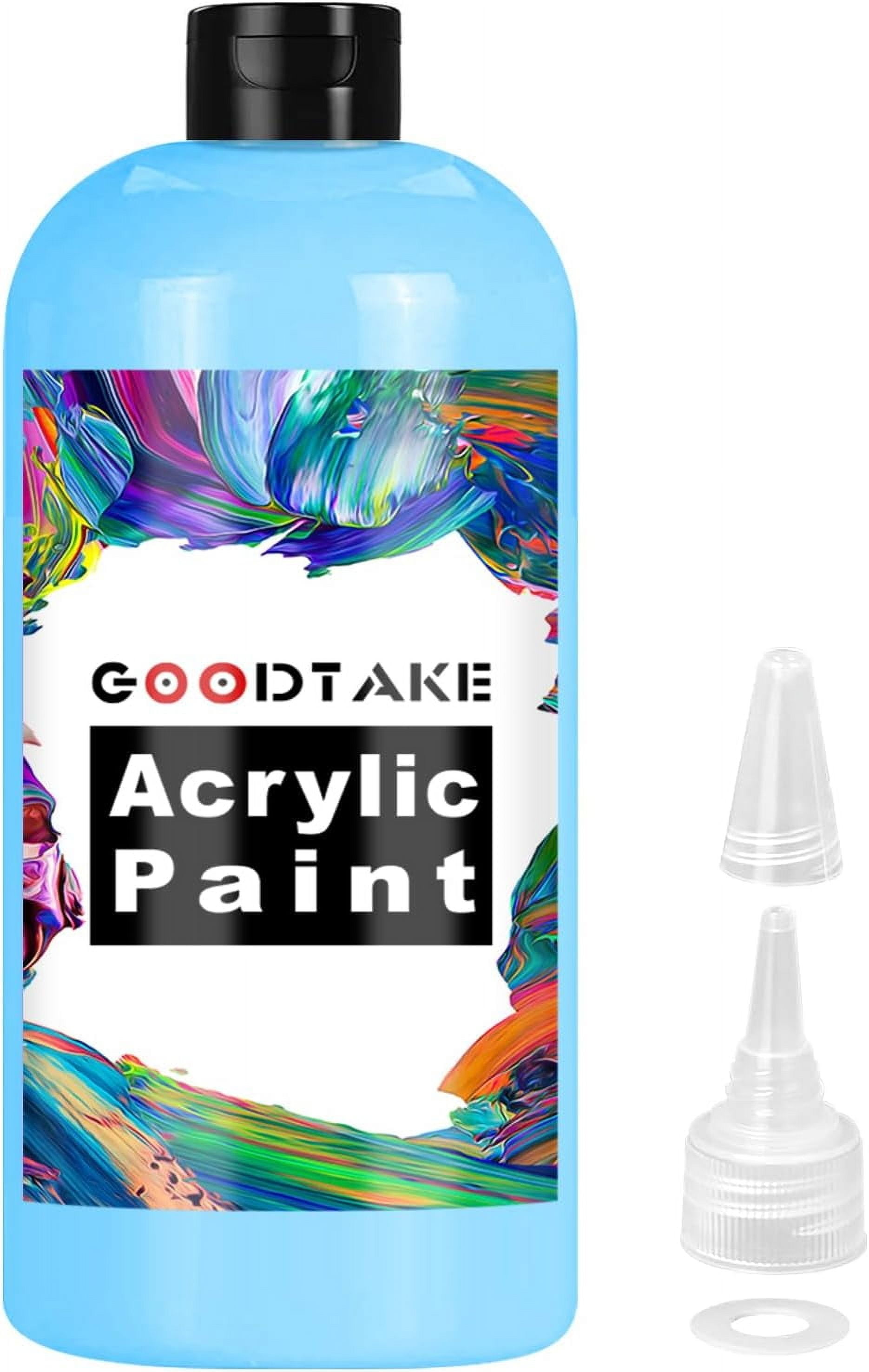 Sky Blue Acrylic Paint, Titanium White Paint (200ml / 7oz) Bottle, Art ...