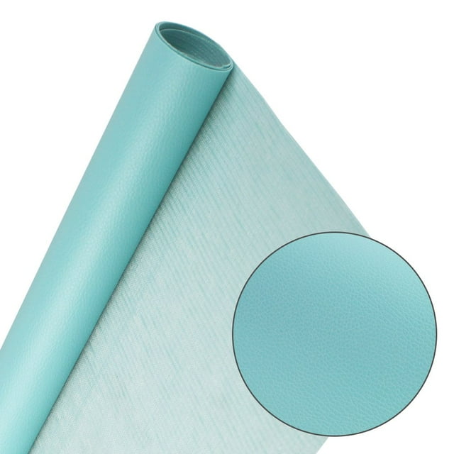 Sky Blue Faux Leather Fabric Sheets Premium Vinyl PVC Leatherette ...