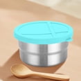 Sky Blue Food Storage Container, Stainless Steel Lunchbox with Sealing ...