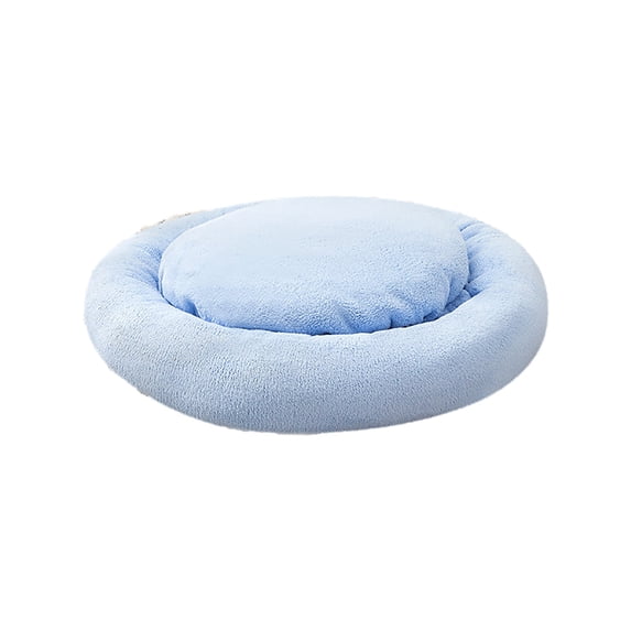 Sky Blue Plush Pet Mat, 40x40x5cm, Short Velvet, for Cats and Small ...