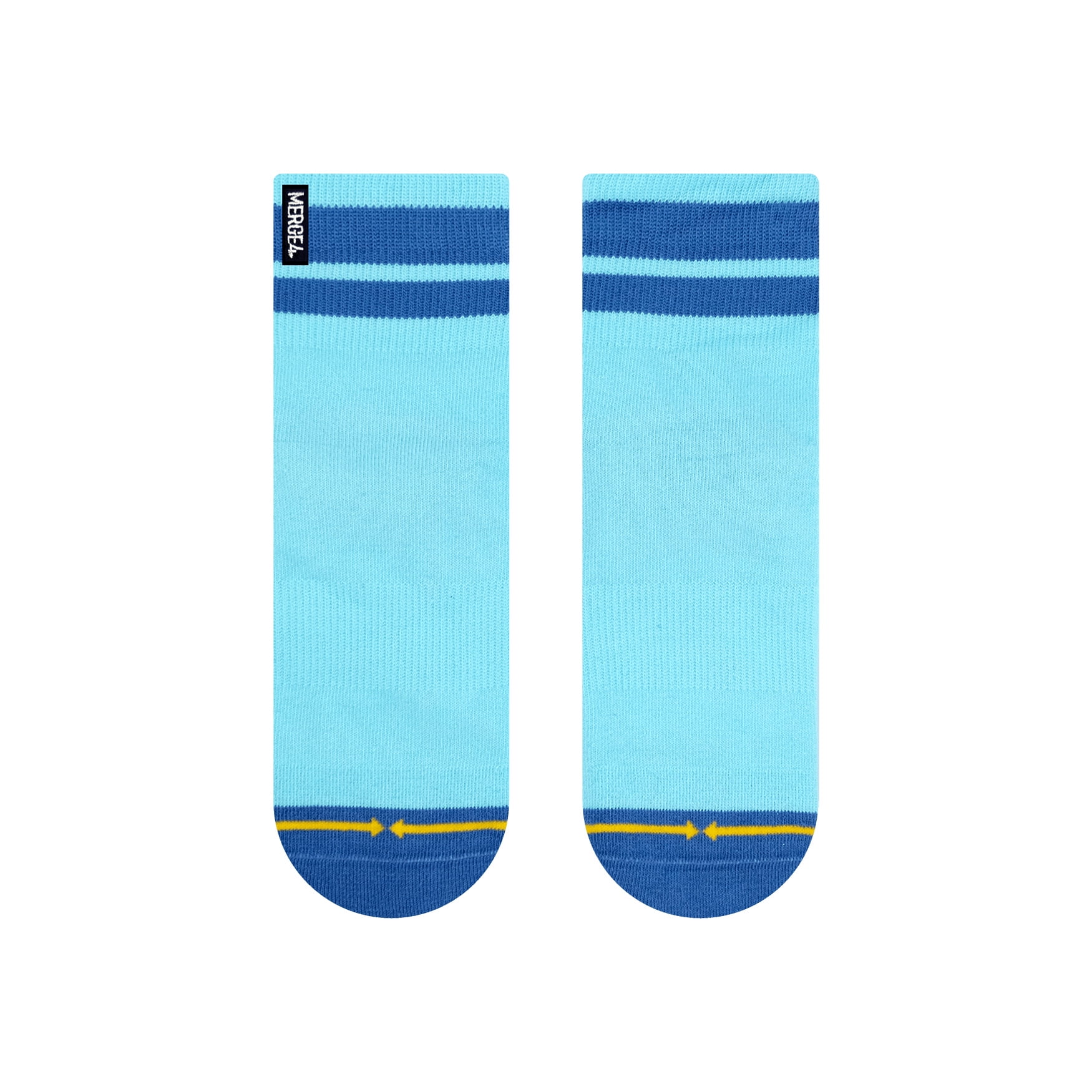 Sky/Blue Quarter Crew Socks - Walmart.com