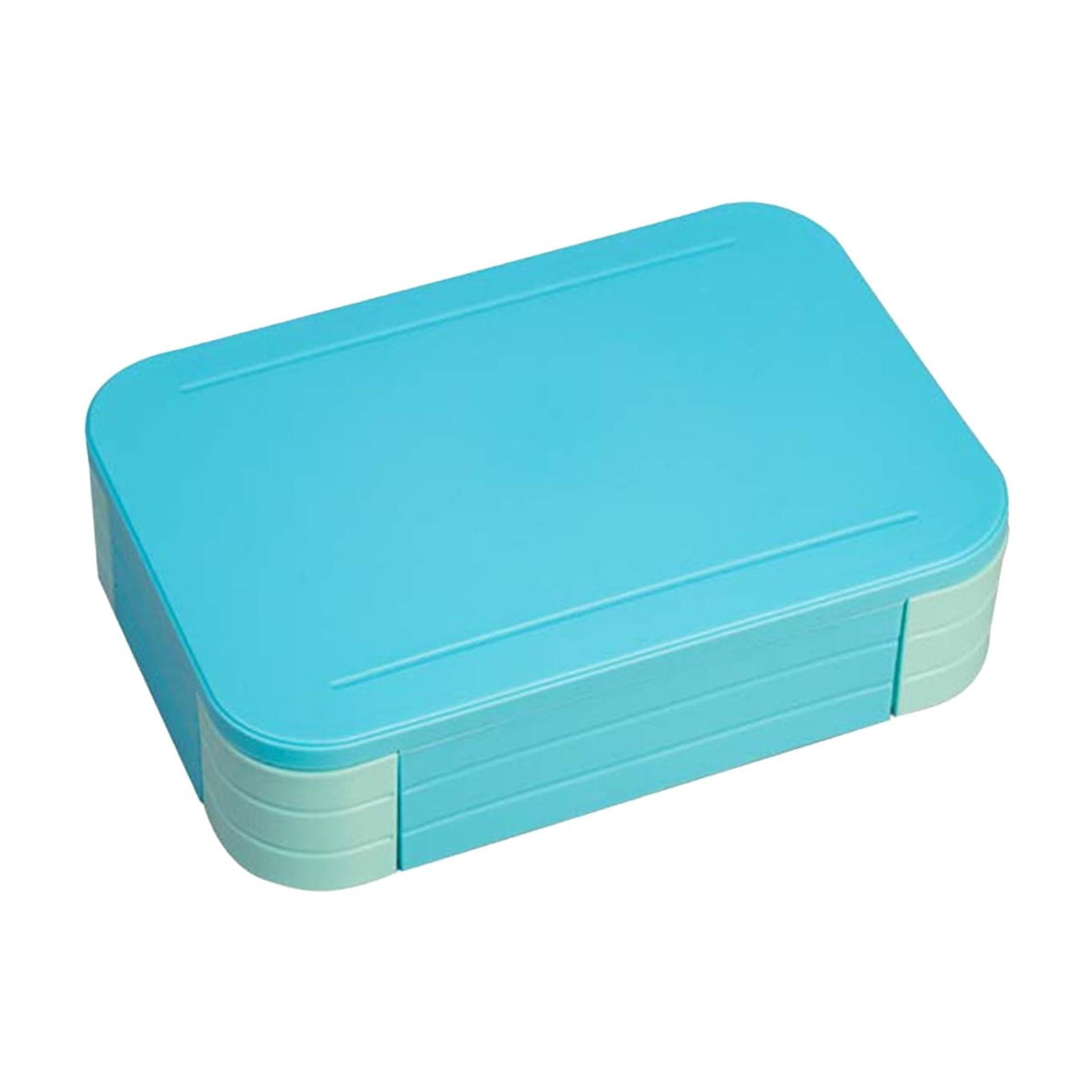 Sky Blue Reusable Bento Box With Separate Compartments For Organized ...