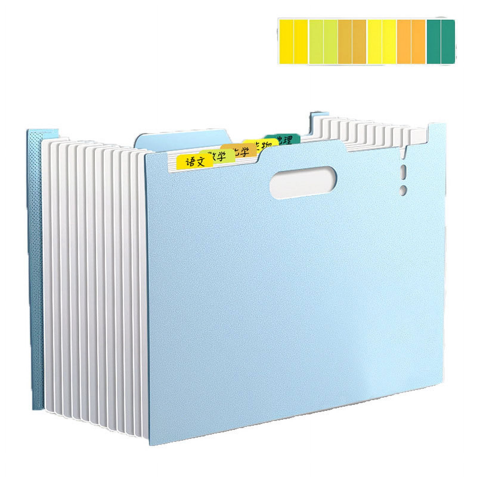 Sky Blue Sky Blue Organizer Bag Portable Folder Multi Layer Retractable ...