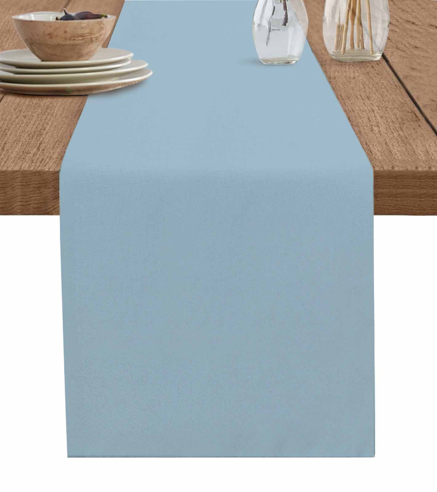 Sky Blue Table Runner Modern Pure Winter Sky Blue Tablerunners 13 x 60 ...