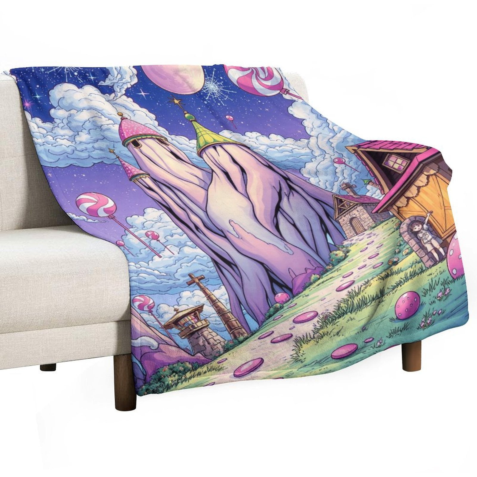 Sky Candy Land Blanket Picnic Blankets Warm Blanket Soft And ...