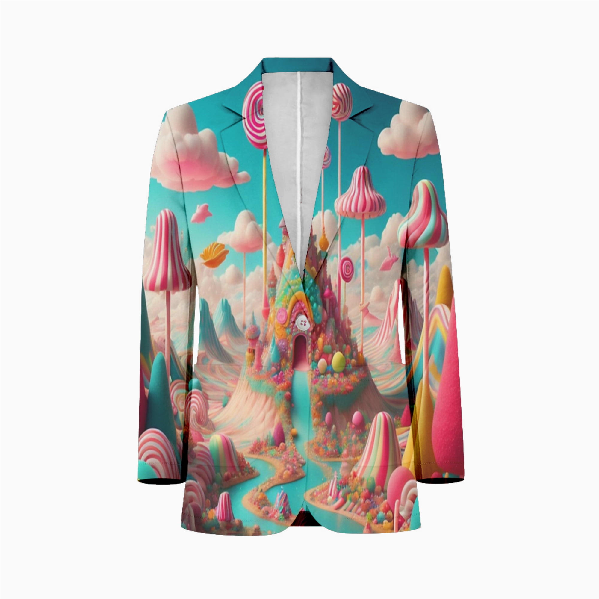 Sky Candy Land Men's Suit Blazer Casual Party Wear Slim Fit Suit Jacket ...