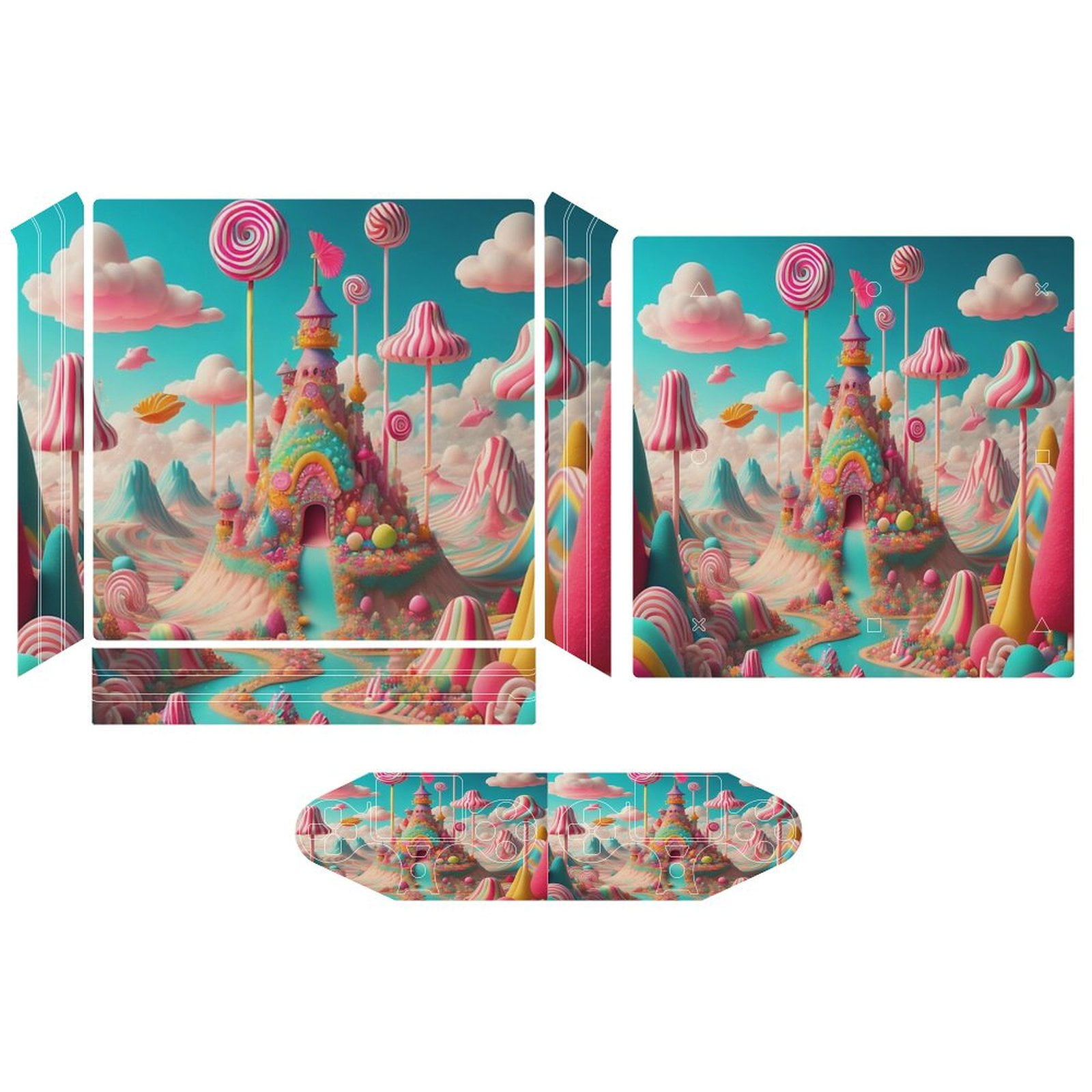 Sky Candy Land PS4/PS4 Pro/PS4 Slim Skin Sticker For Console And ...
