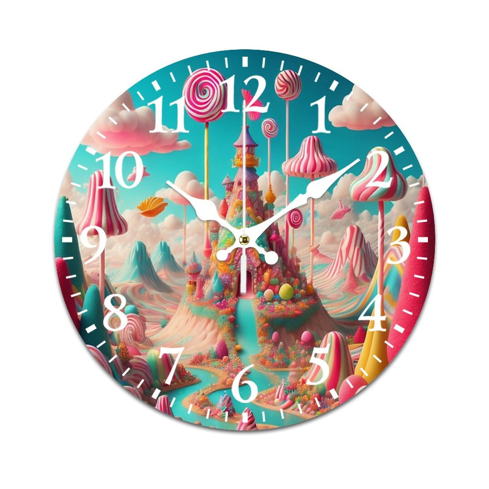 Sky Candy Land Wall Clock Modern Design Clocks Wall Hanging Home Office ...
