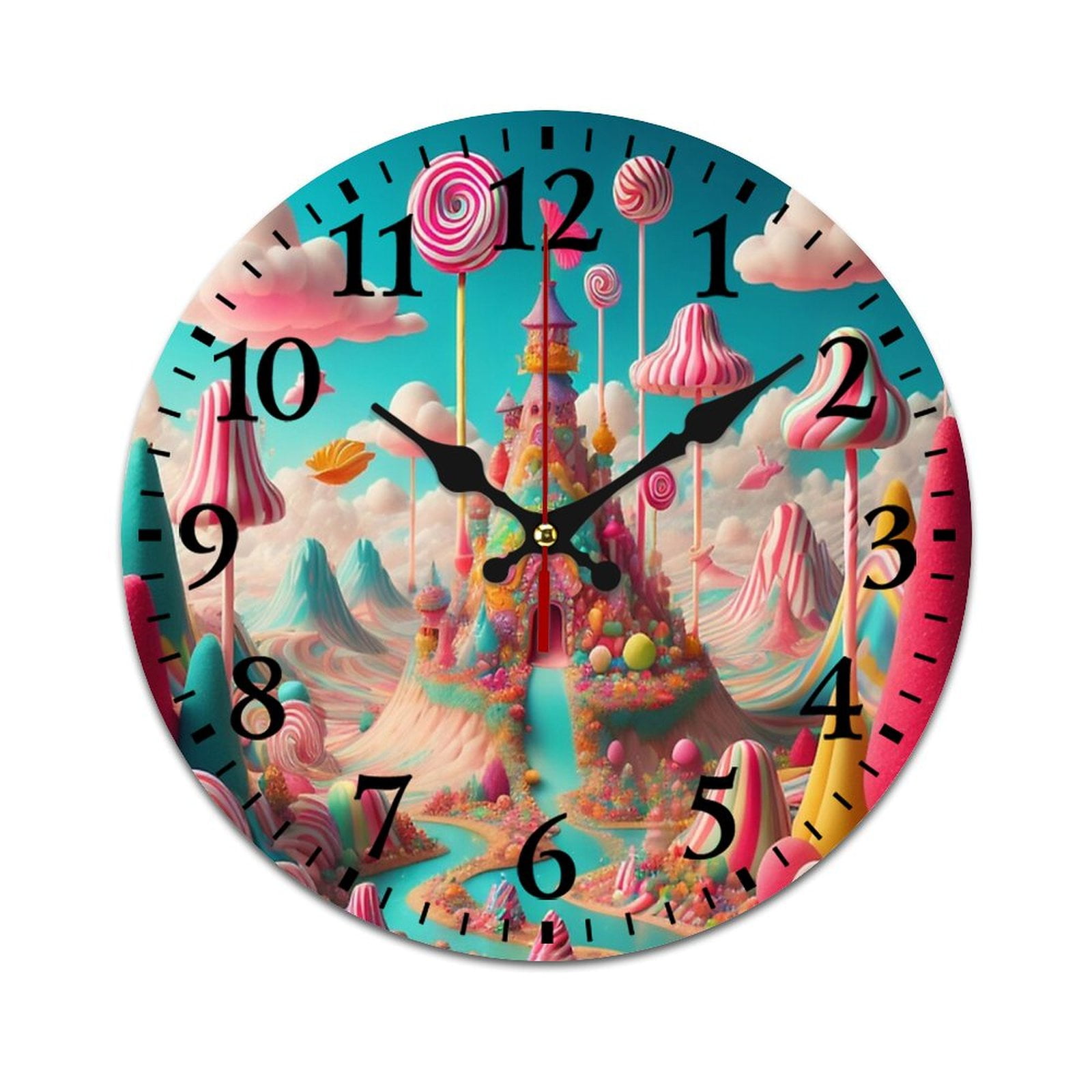 Sky Candy Land Wall Clock Modern Design Clocks Wall Hanging Home Office ...