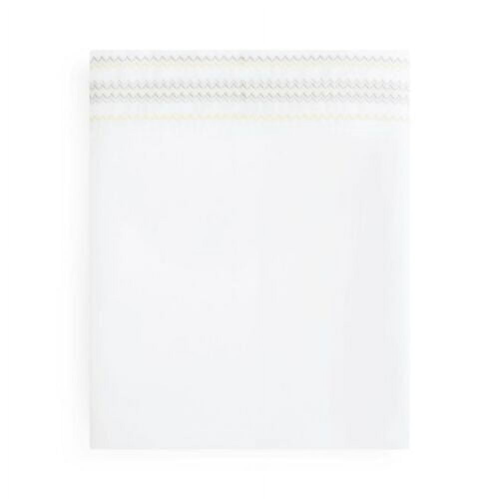 Sky Chevron Embroidered Flat Sheets - Walmart.com