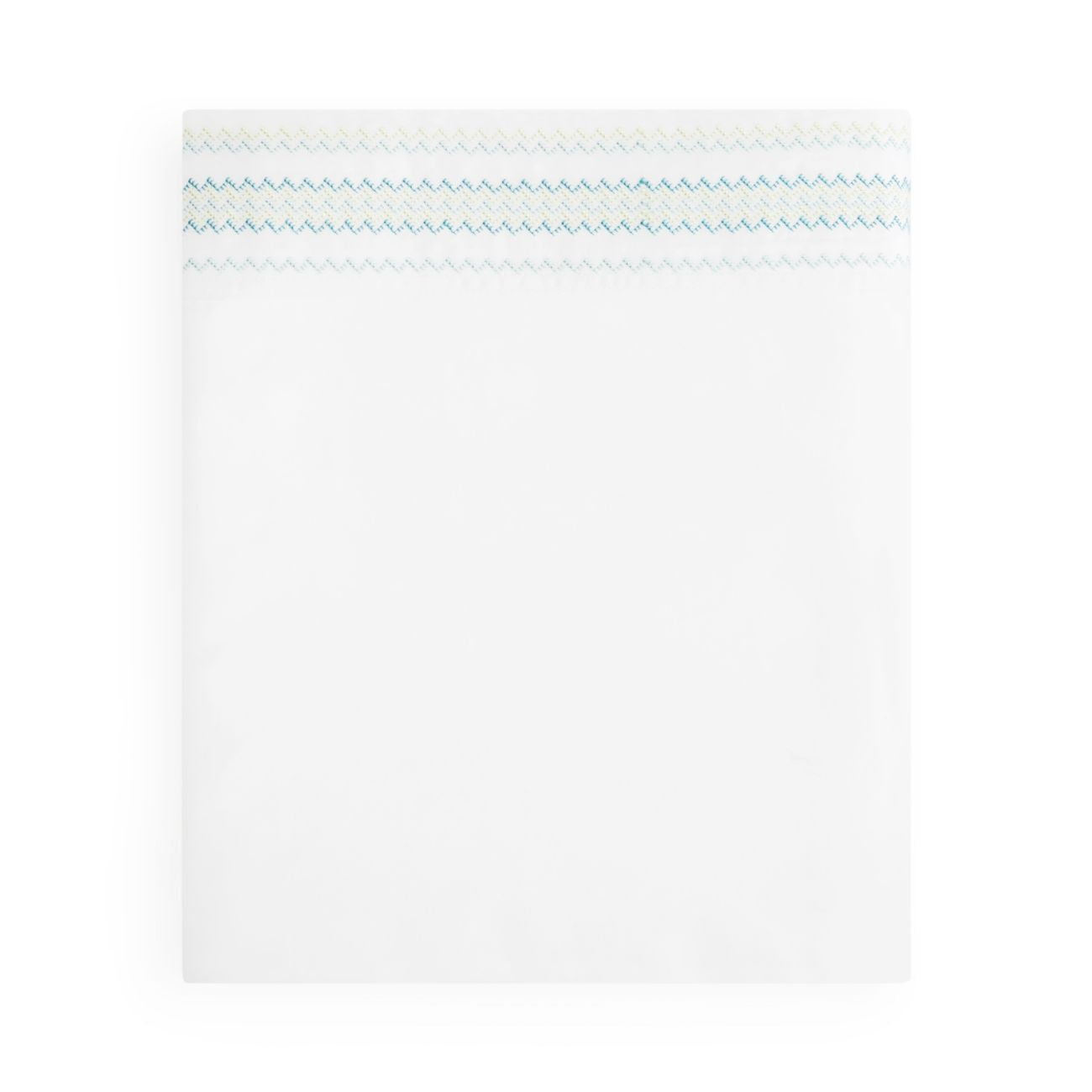 Sky Chevron Embroidered Flat Sheets - Walmart.com