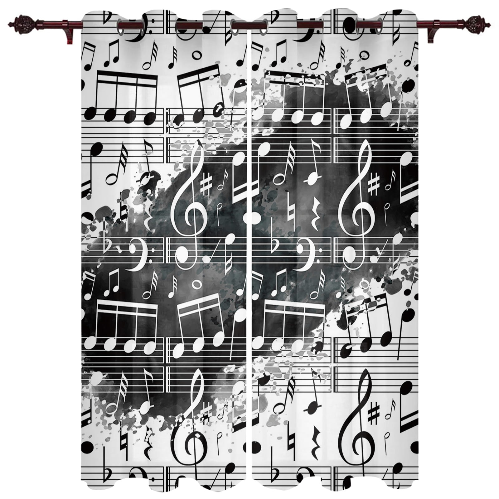 Sky Clouds Blue Kitchen Curtain Kids Bedroom Living Room Balcony French ...