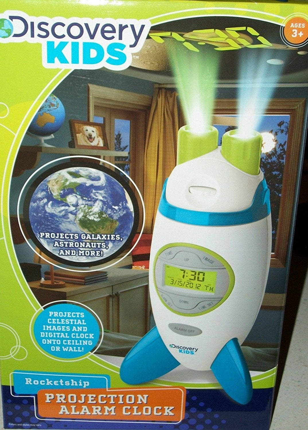 Sky Companies 1646678 Discovery Kids Projection Rocketship Alarm Clock ...