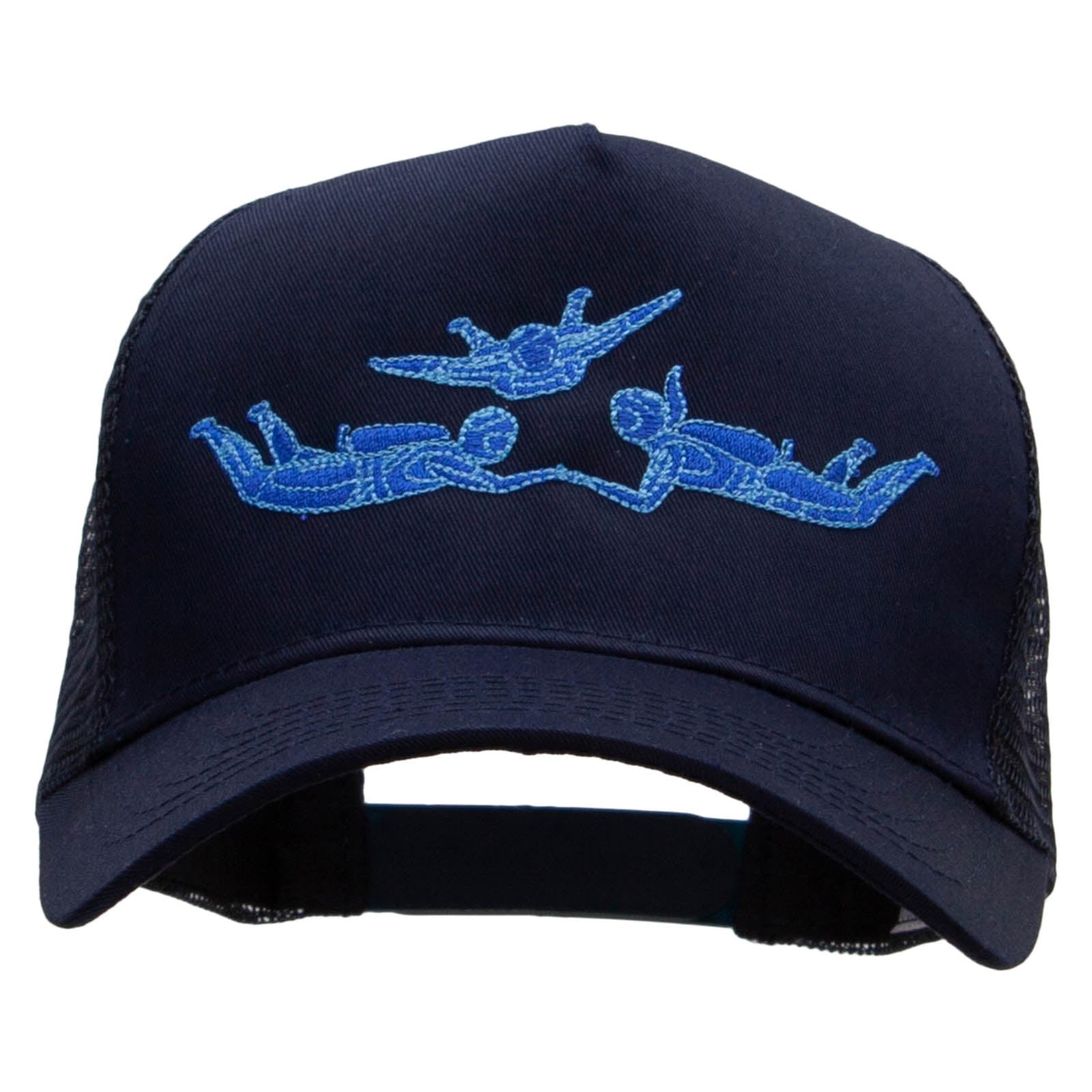 Sky Divers Embroidered 5 Panel High Profile Poly Cotton Twill Mesh ...