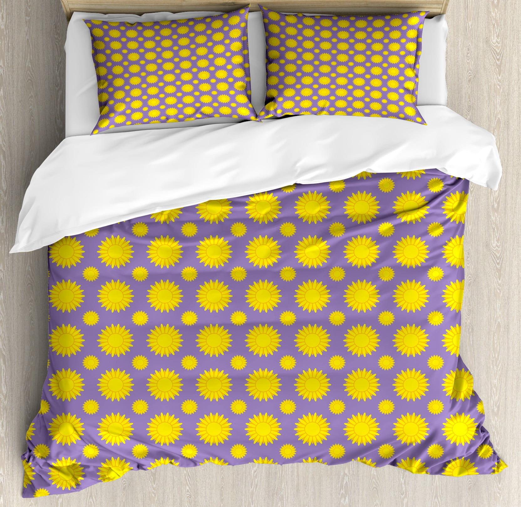 Sky Duvet Cover Set, Cartoon Animated Numerous Continuous Little and ...