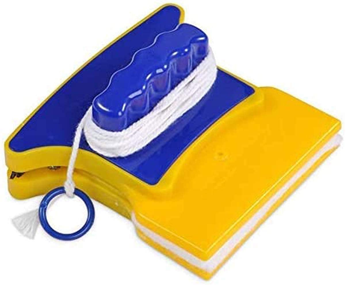 Sky Mall Magnetic Window Cleaner DoubleSide Glazed Two Sided Glass Cleaner Wiper with 2 Extra ...