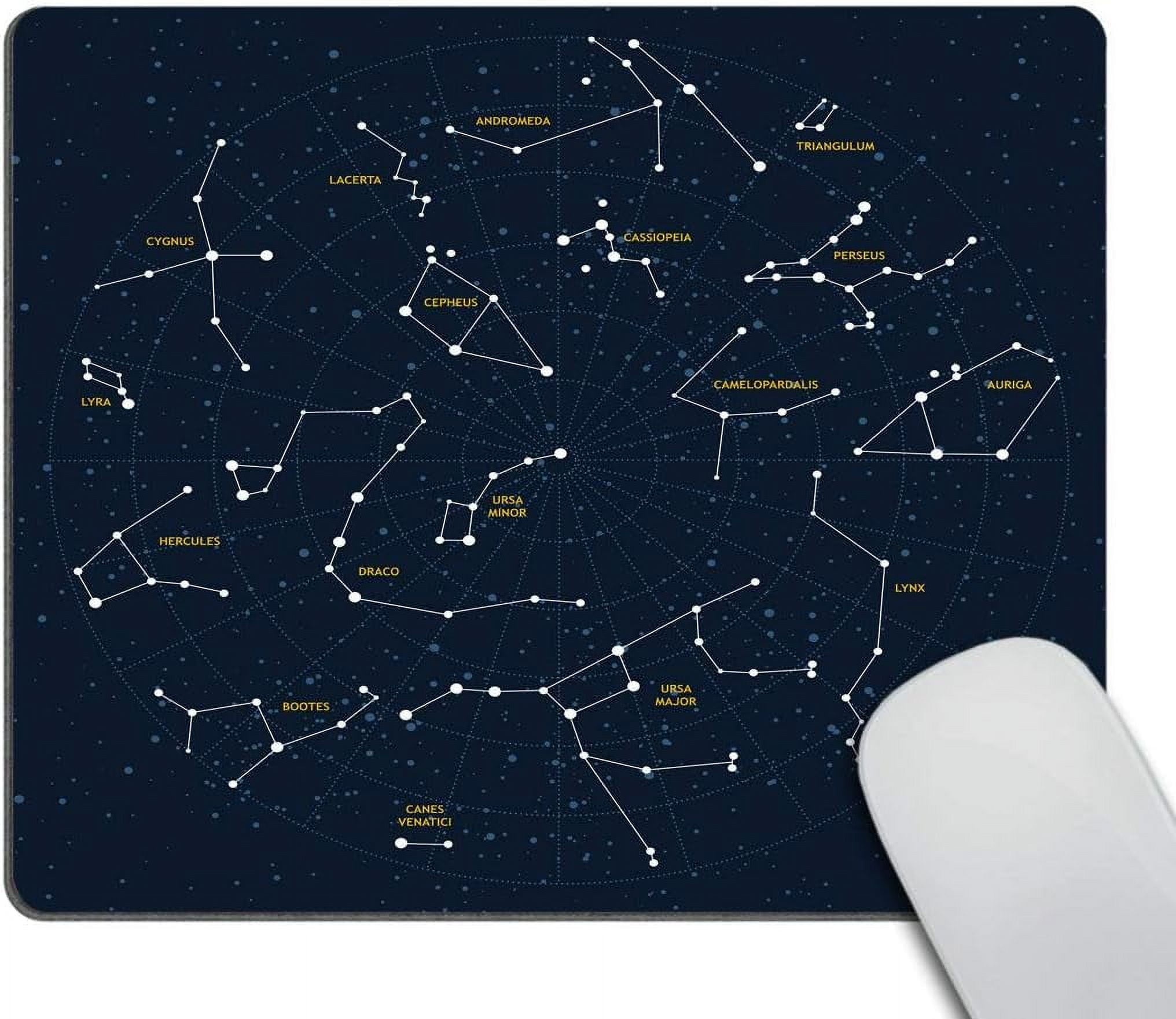 Sky Map Constellations Mouse Pad Custom NonSlip Rubber Gaming Mouse Pad Rectangle Design Ideal ...