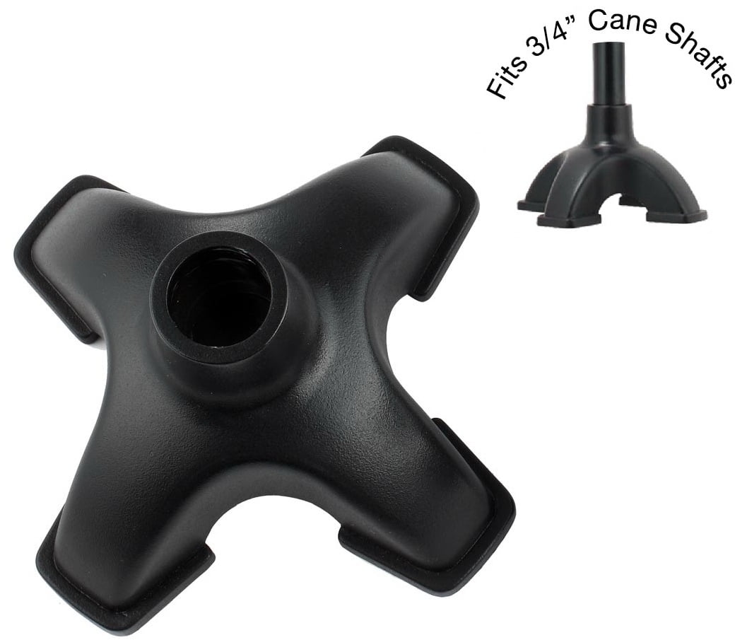Sky Med Quad Rubber Replacement Foot Pad for Walking Canes, Black ...